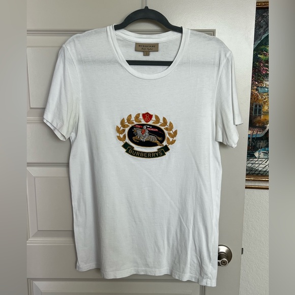 Burberry | Tops | Authentic Burberry Gully Crest And Logoembroidered ...